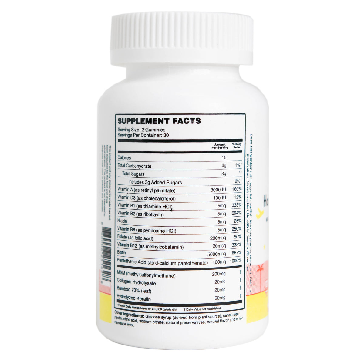 Mewd Hair, Skin + Nails Multivitamin Gummy Strengthener Formula - Chew ...